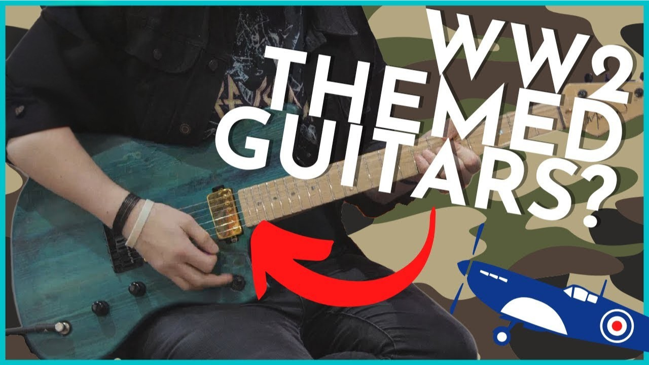 A look at Don’t Mention the War themed guitars