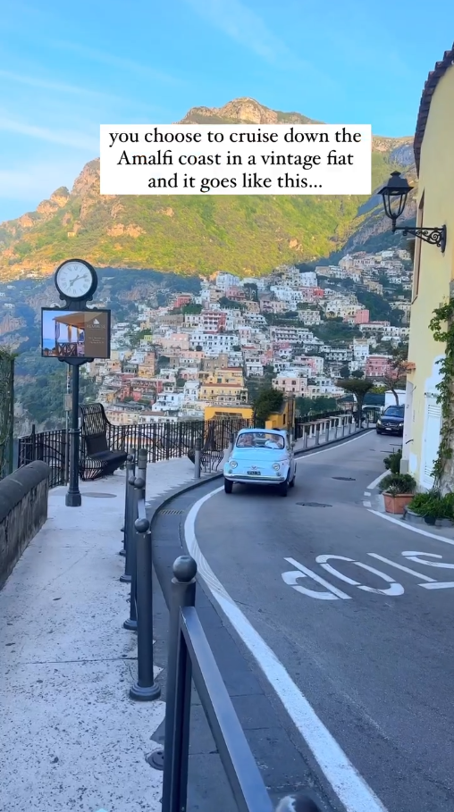 Cruising the Amalfi Coast in a vintage Fiat: A dream drive