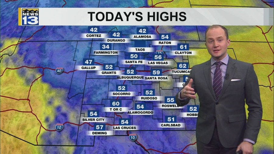 After a week of wintry weather, drier weather has returned to New Mexico