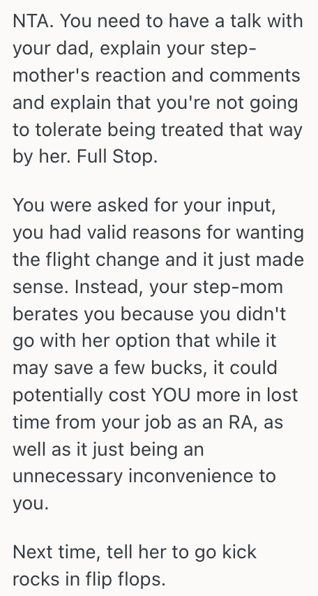 Woman was flying home to visit her dad, so he offered to buy her ...