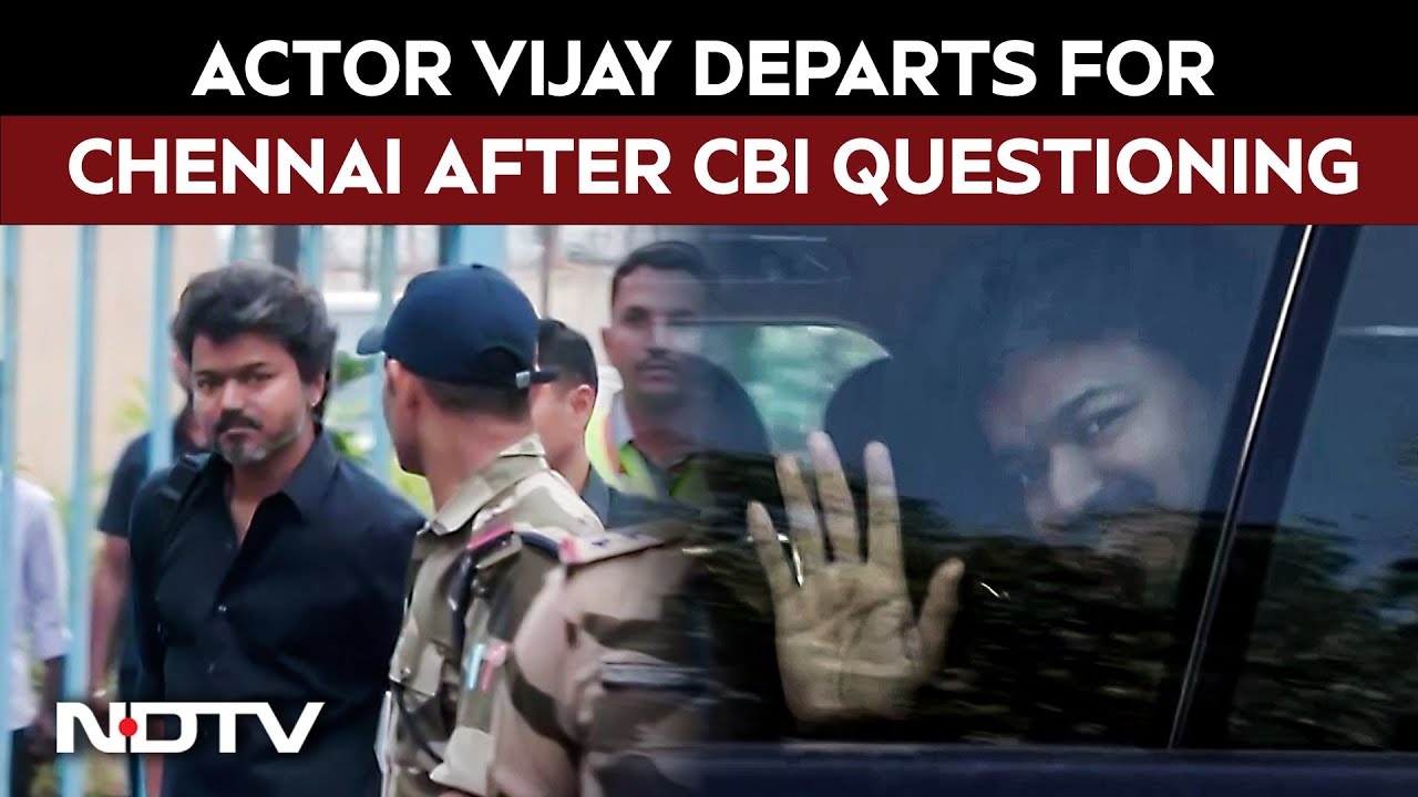 Actor Vijay news | CBI questions Vijay for 6 hours, TVK chief exits ...