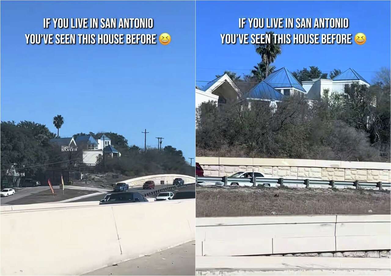 'Santorini in Texas': Blue-roofed home on Loop 410 fuels San Antonio ...