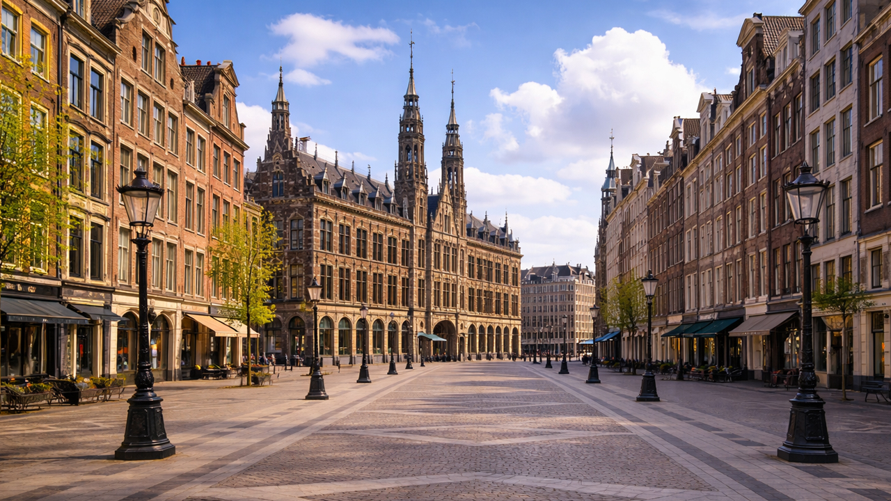 A quiet walk near Amsterdam’s most famous square