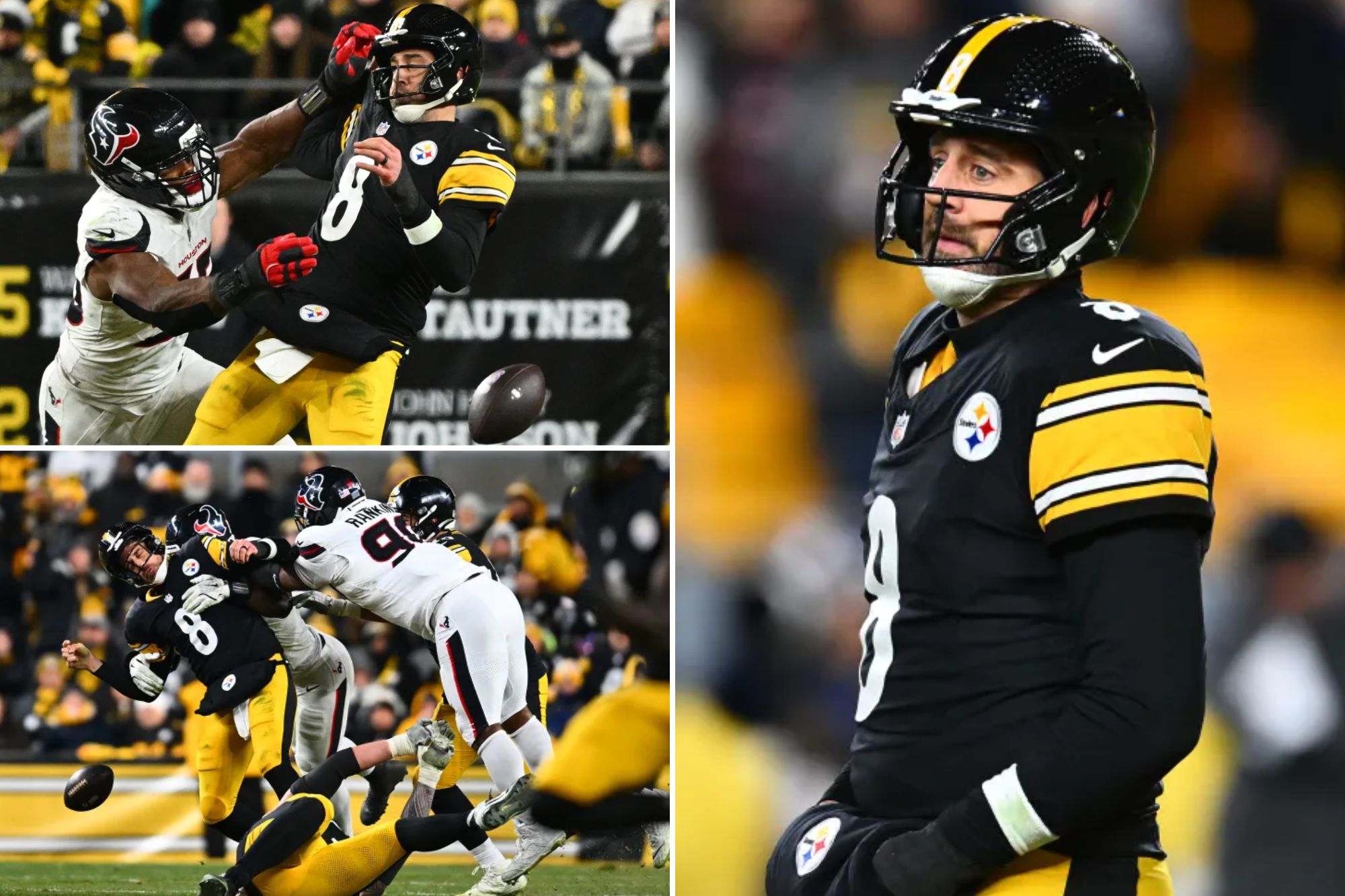 Aaron Rodgers battered by Texans in brutal playoff performance in ...