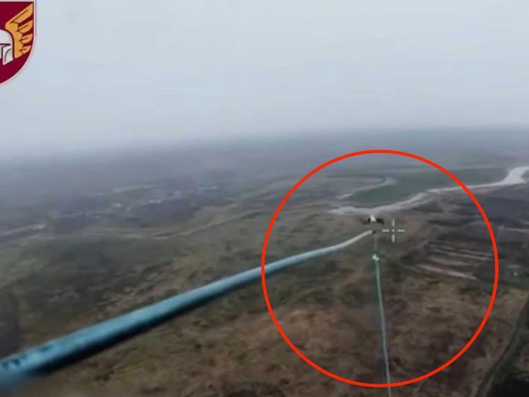A new Ukrainian way of intercepting drones midair looks like a fishing ...