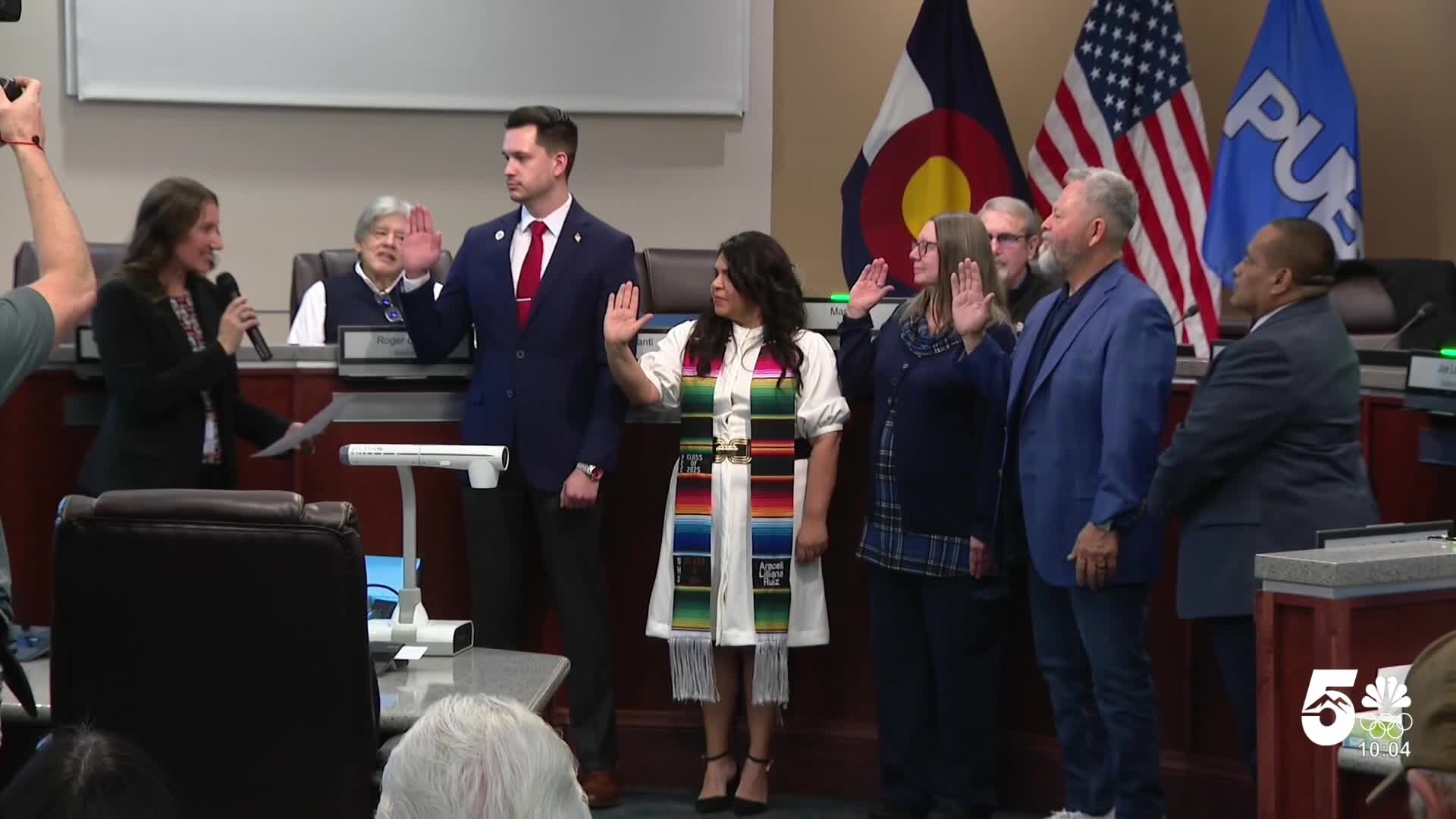 Pueblo swears in three new city councilmembers Monday night