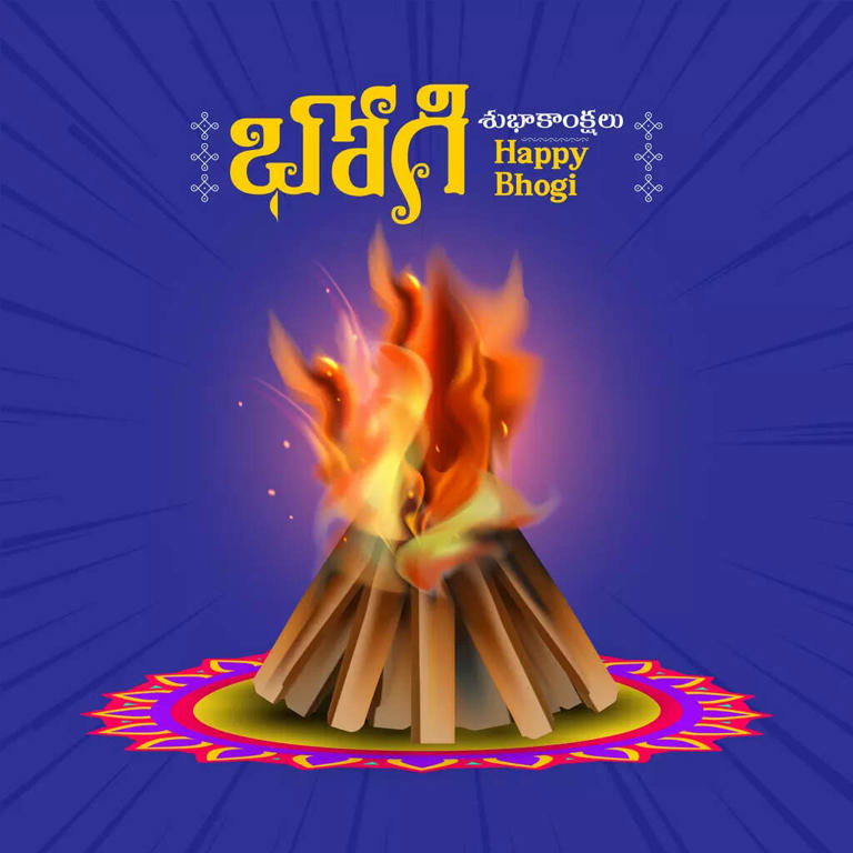 Happy Bhogi 2026: Top 60 wishes, images, quotes, greetings to share on ...