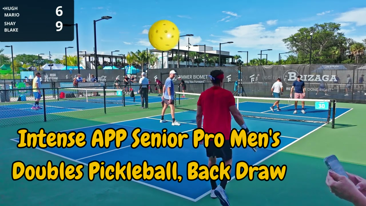 Thrilling, intense APP senior pro men’s doubles pickleball moments