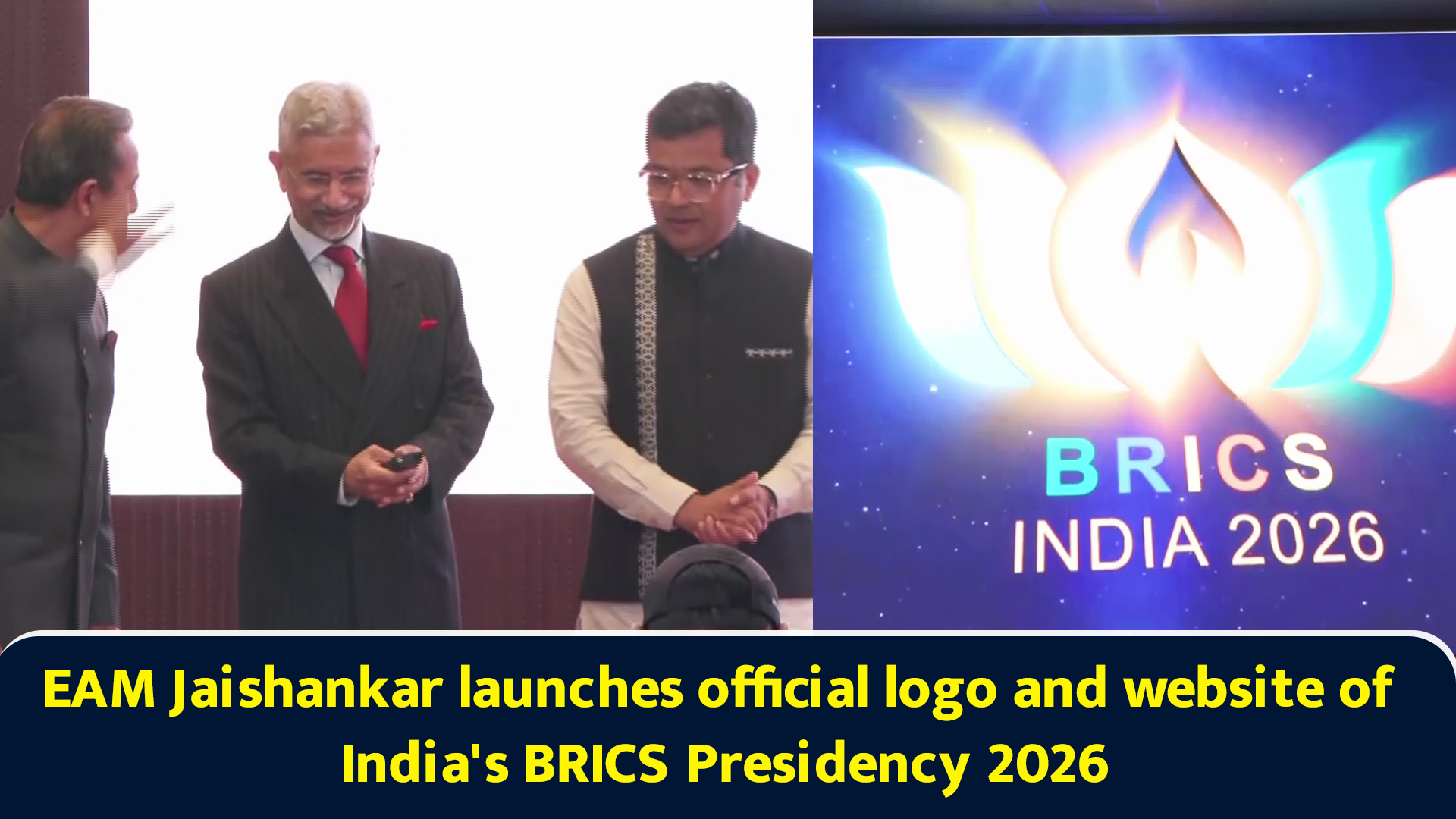 EAM Jaishankar launches official logo and website of India's BRICS ...