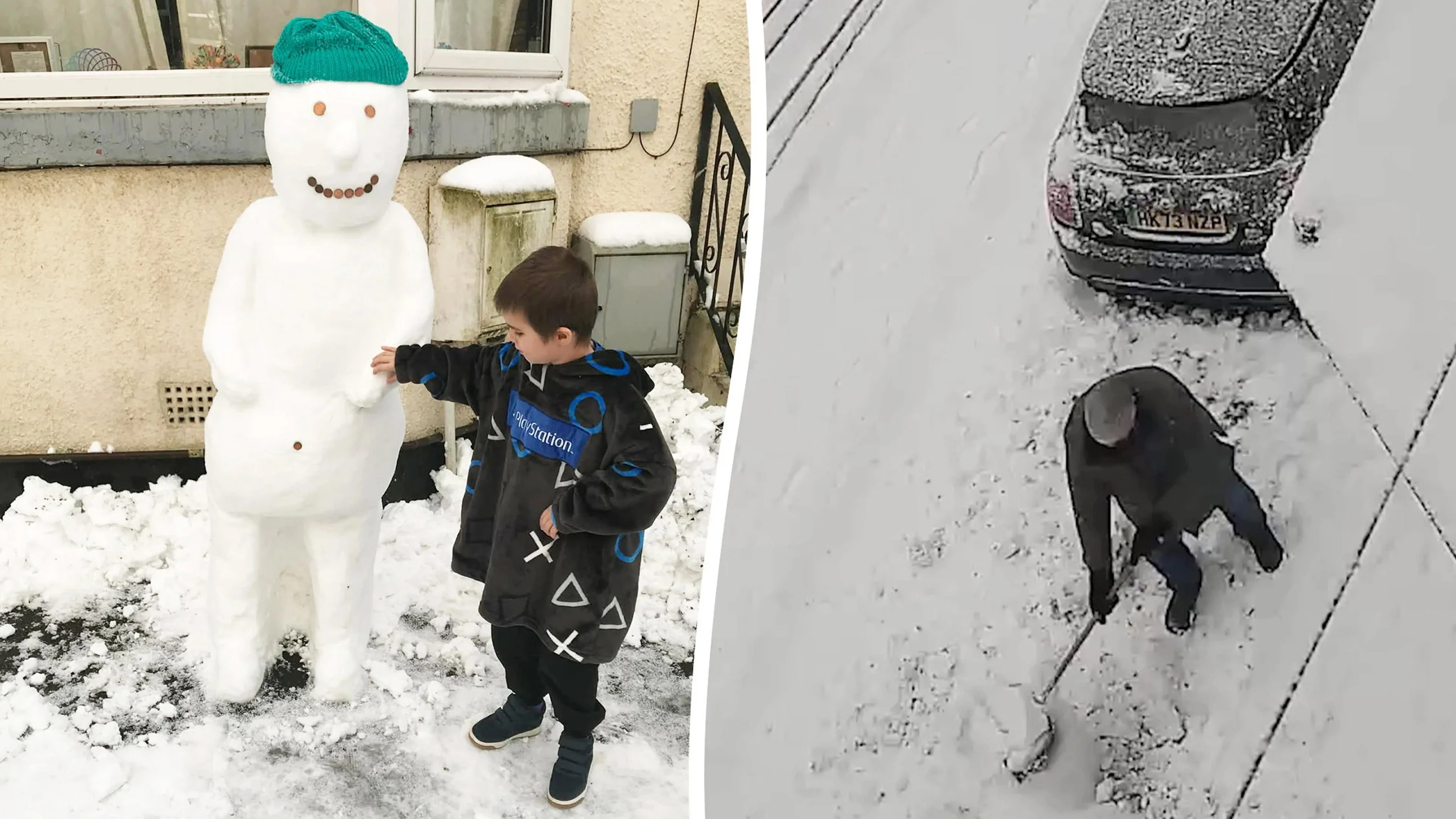Il détruit le bonhomme de neige d’un enfant de 5 ans