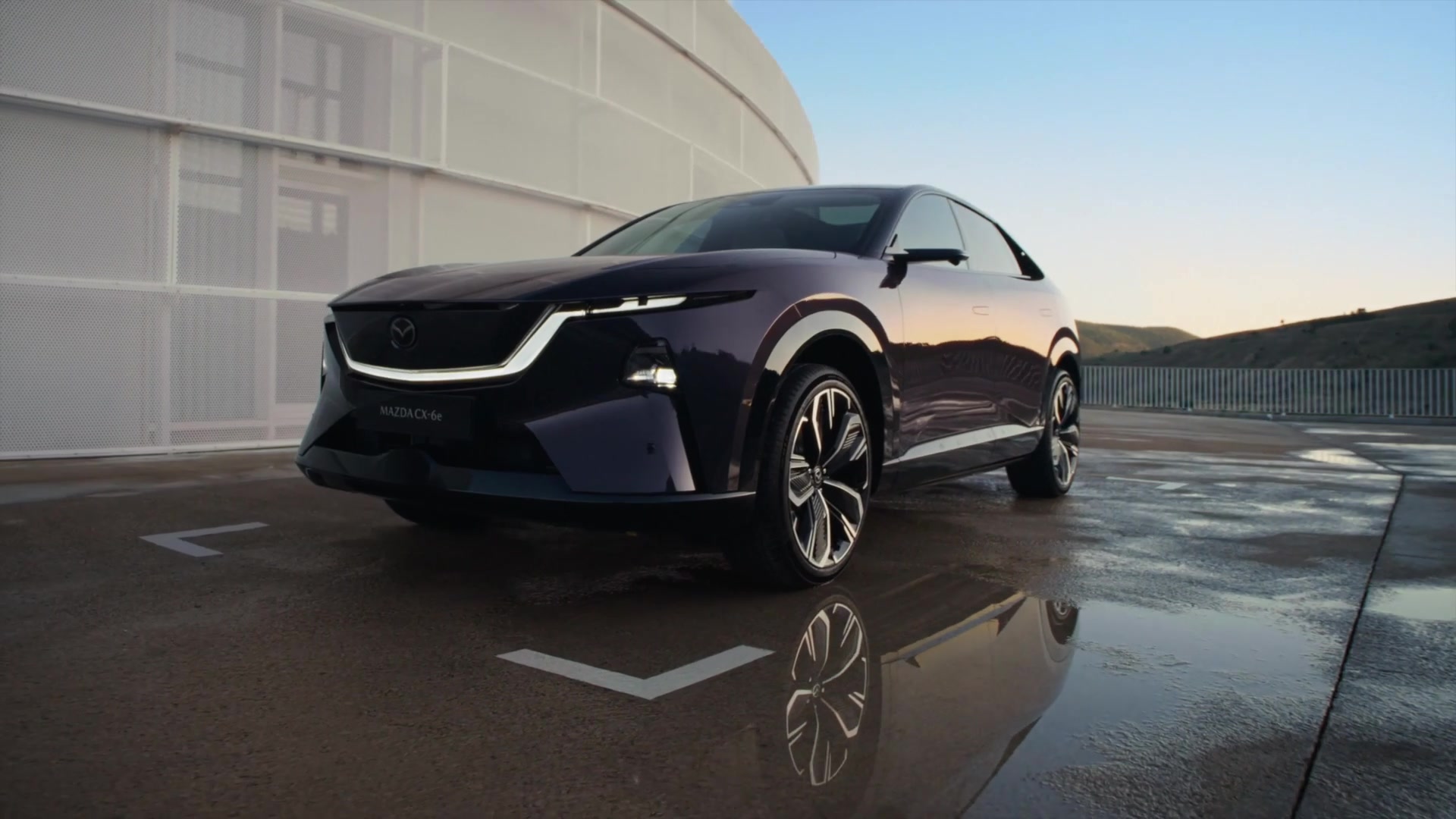 All-new 2026 Mazda CX-6e design in nightfall violet