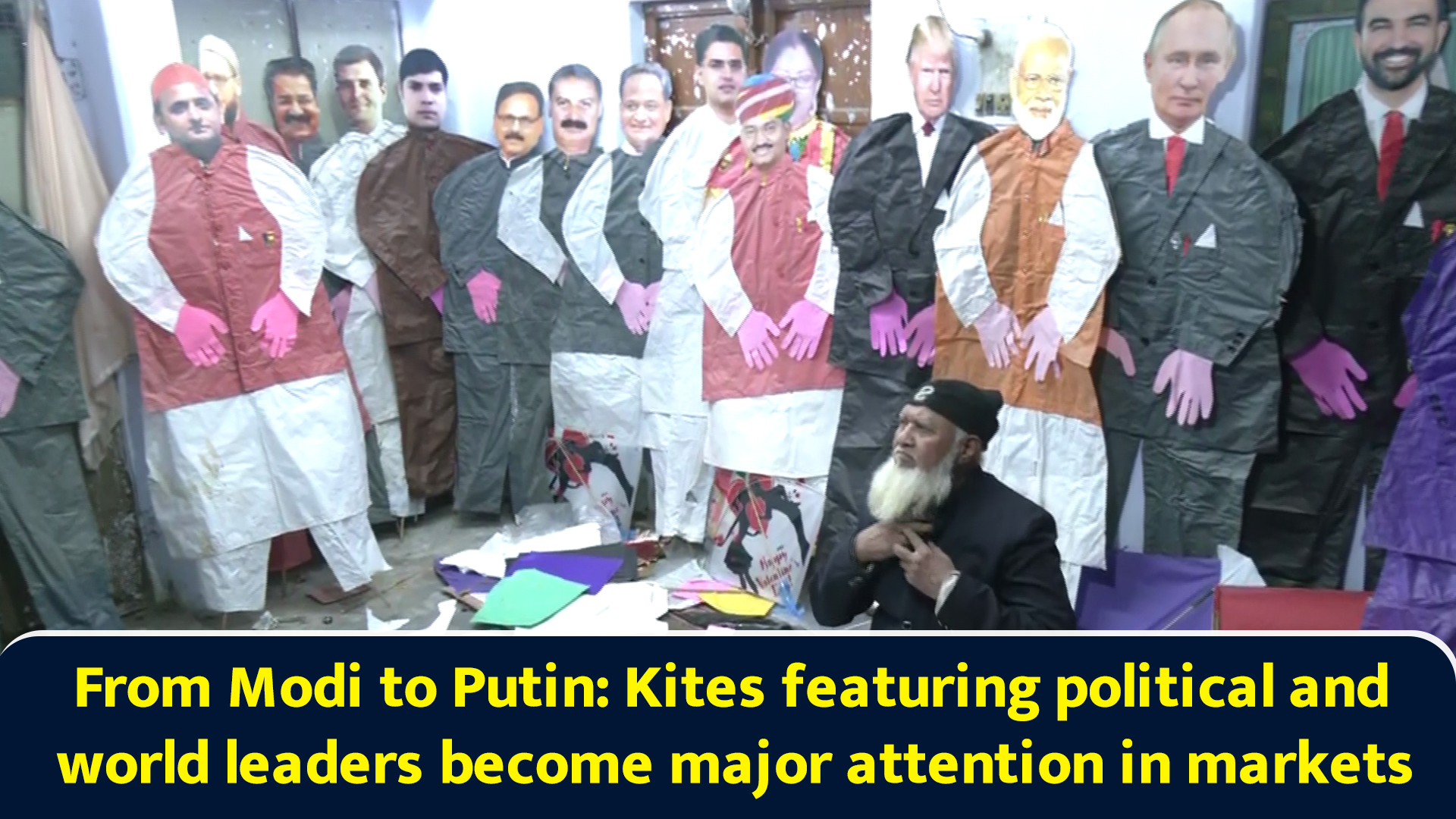 From Modi to Putin: Kites featuring political and world leaders become ...