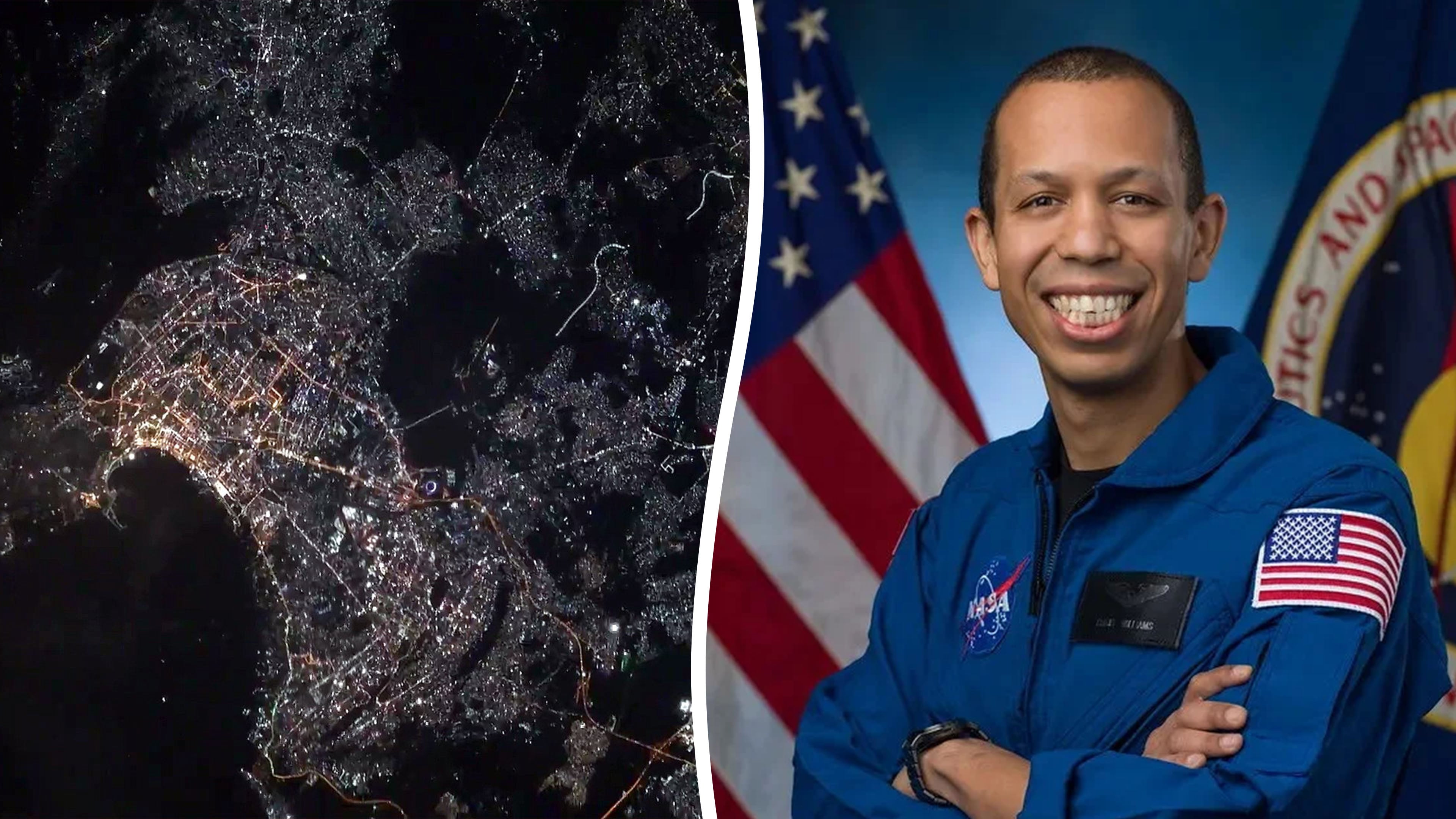 Tausende von Feuerwerkskörpern explodieren - vom Weltraum aus gesehen