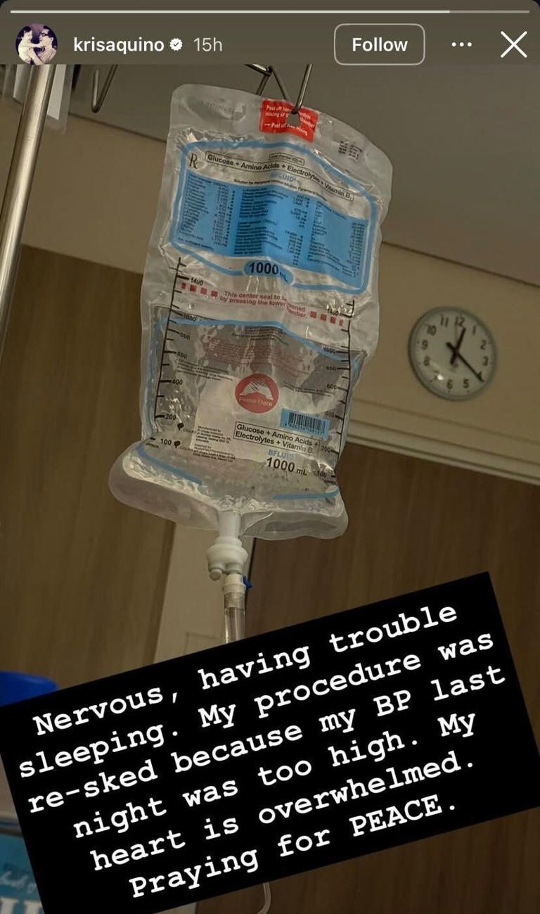 'Praying for peace': Kris Aquino reschedules operation due to high ...