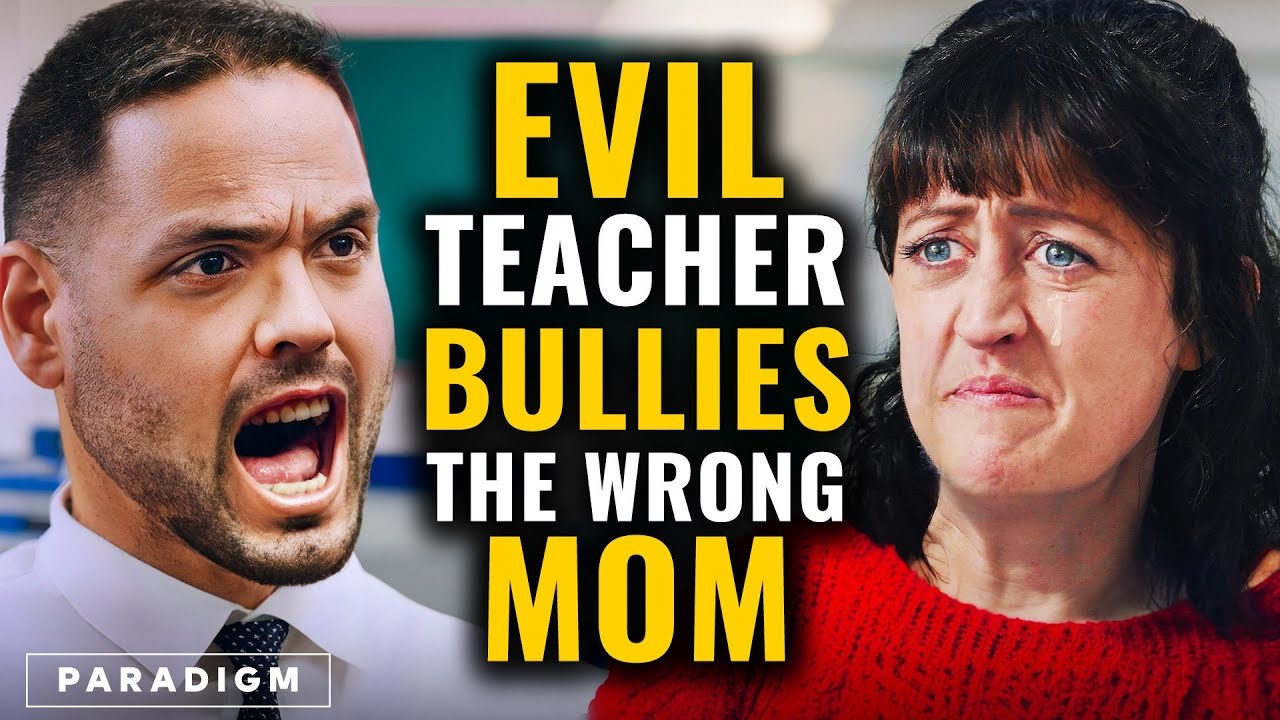 Evil teacher humiliates mom in front of class