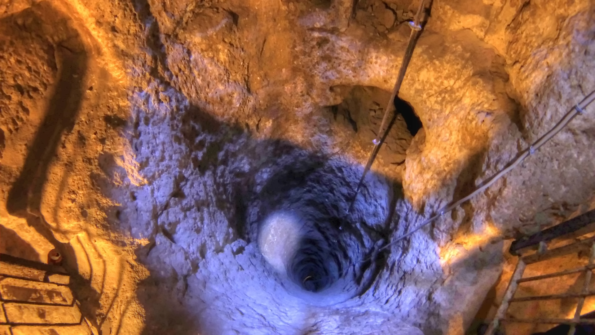 20,000 people lived here - 5 miles of tunnels. No escape