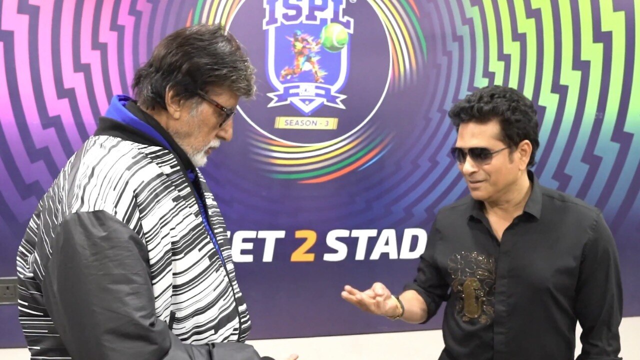 Watch: Sachin Tendulkar vs Amitabh Bachchan in hand-cricket battle ...
