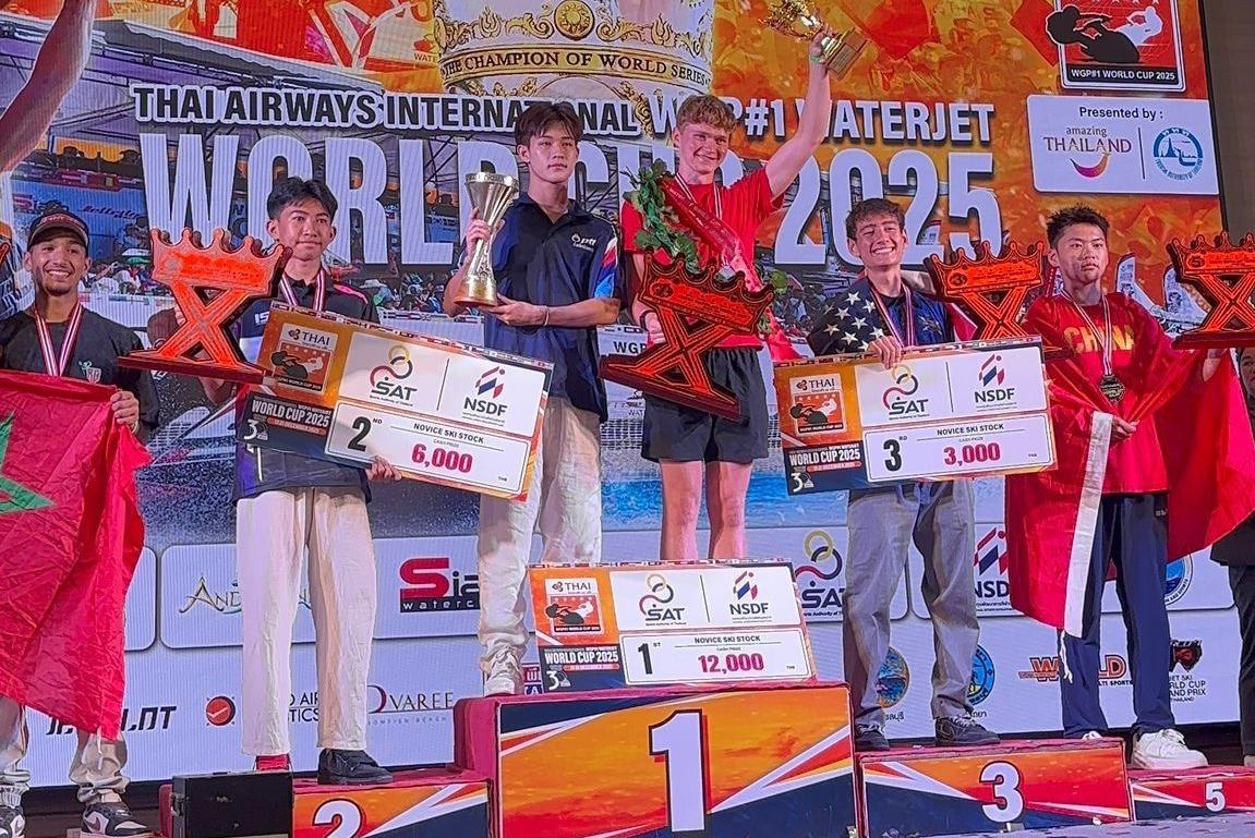 Jetski star Sam speeds to World Series titles