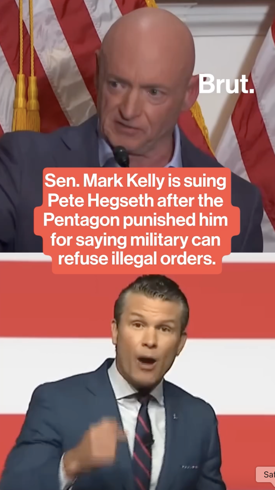 Sen. Mark Kelly is suing Pete Hegseth after the Pentagon punished him ...