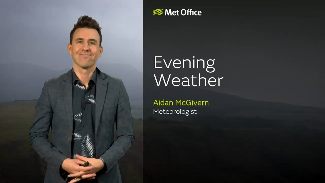 Met Office Monday evening weather forecast 22/12/25