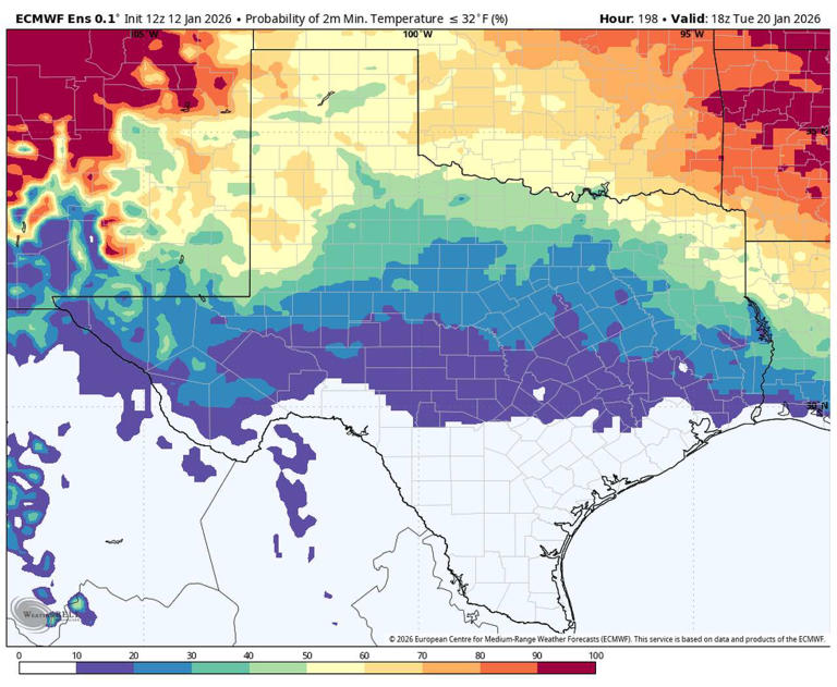 Could Houston see its first freeze of 2026 next Monday? Here's the ...