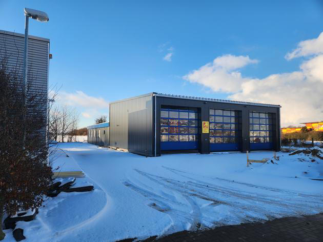 Neue Rettungswache an der Ameos-Klinik in Burg nimmt Gestalt an