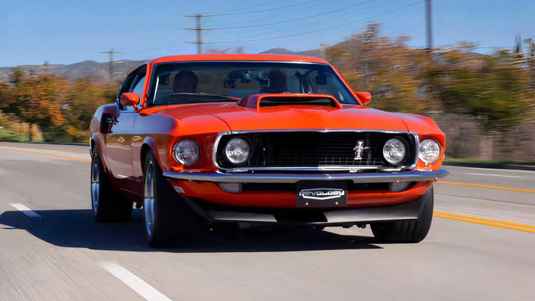 Jay Leno reviews the Revology 1969 Mustang Boss 429