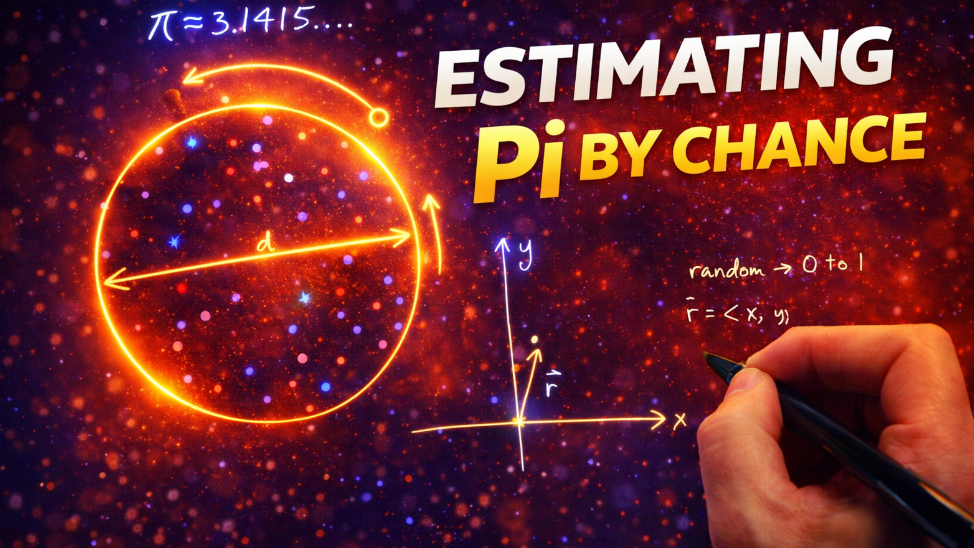 Finding pi with random numbers and probability