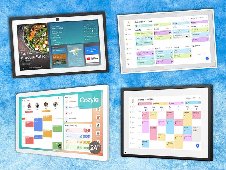 Smart calendars, digital chore charts, task management