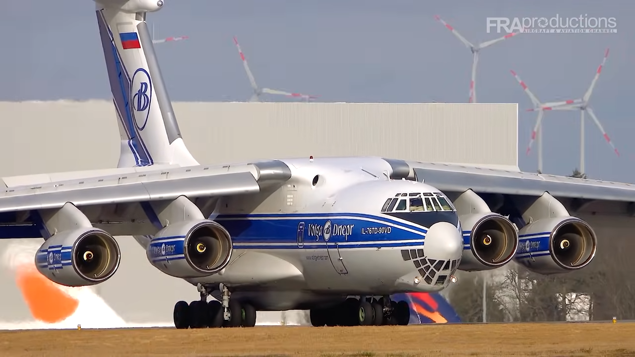 Watch the world’s biggest four-engine jets take off