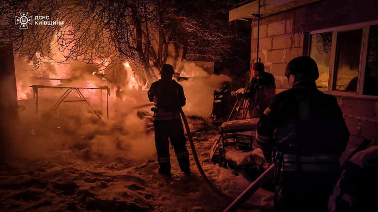 Fires break out in Kyiv Oblast after Russian attack, emergency power ...