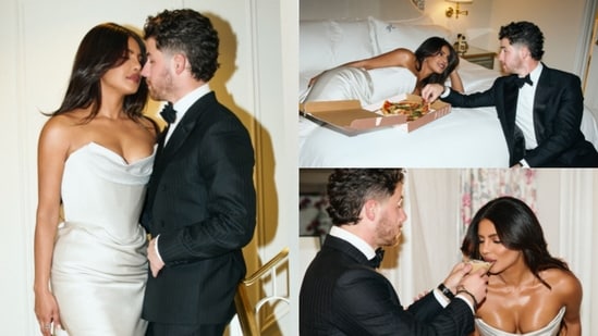 Priyanka Chopra can't take her eyes off Nick Jonas as he feeds her ...