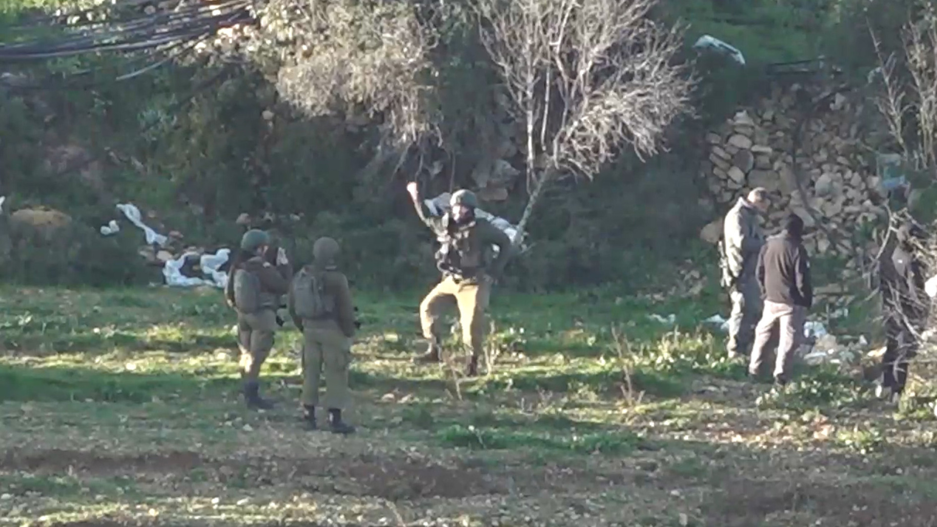 Israeli soldier dances as homes demolished in occupied West Bank