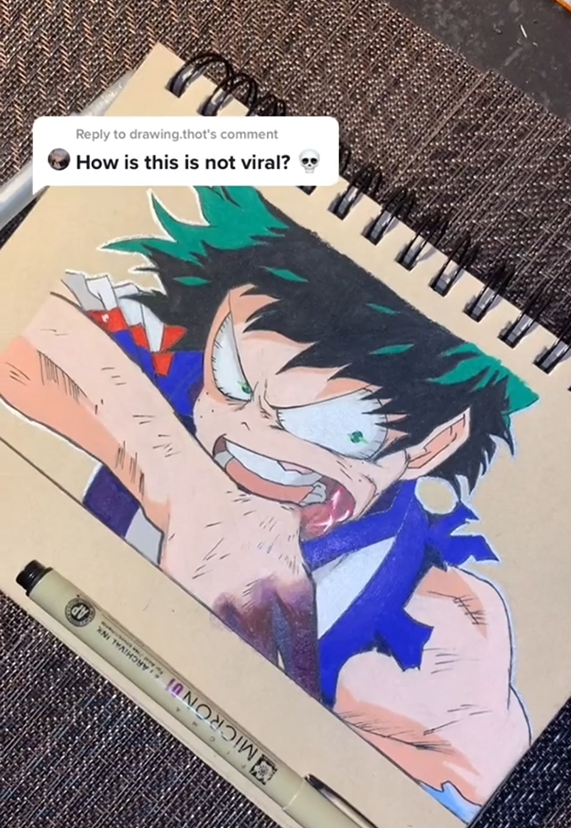 Izuku Midoriya artwork | My Hero Academia illustration