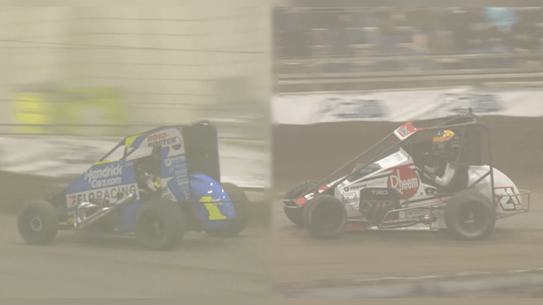 Bell, Larson score victories Monday at Chili Bowl Nationals