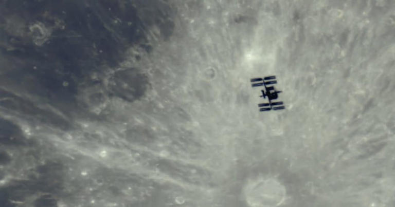 Astrophotographer catches the International Space Station in lunar transit