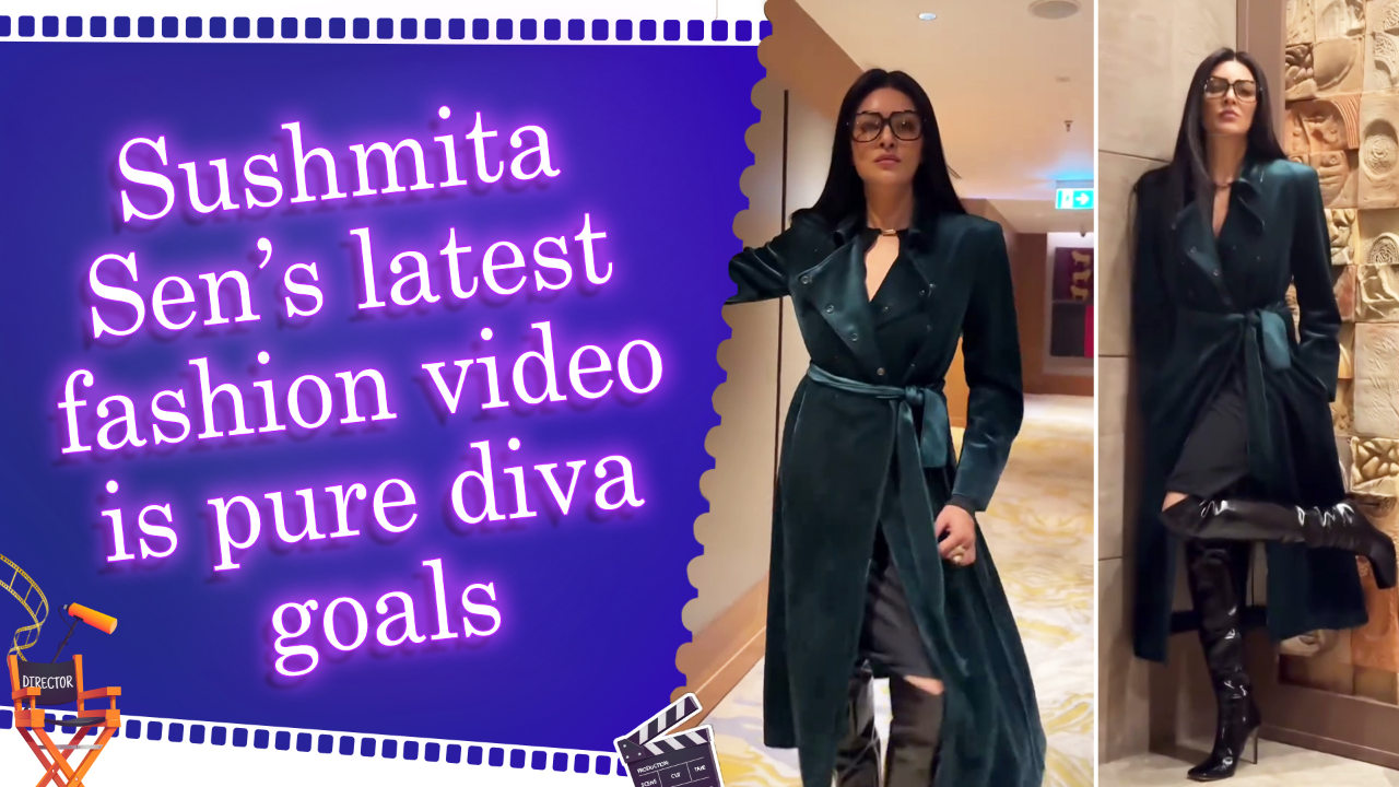 Sushmita Sen turns heads in stylish velvet coat, shares stunning video ...