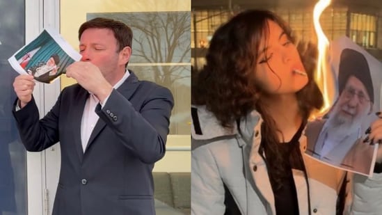 Canadian MP joins viral Iran protest trend, lights cigar with Khamenei ...