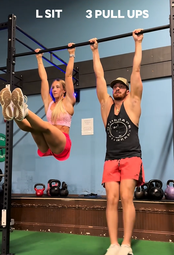 Pull-up challenge! Fun partner workout attempt