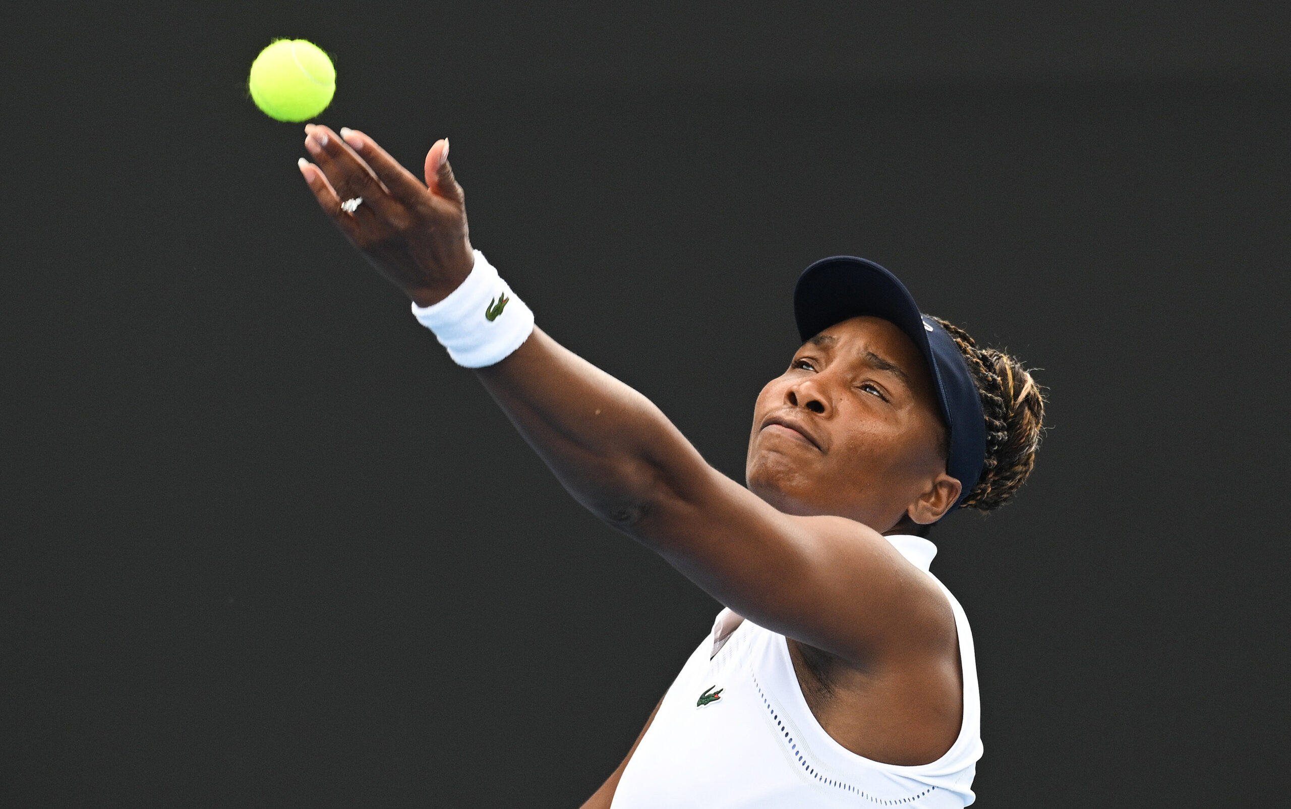 Venus sets mark before swinging her racket