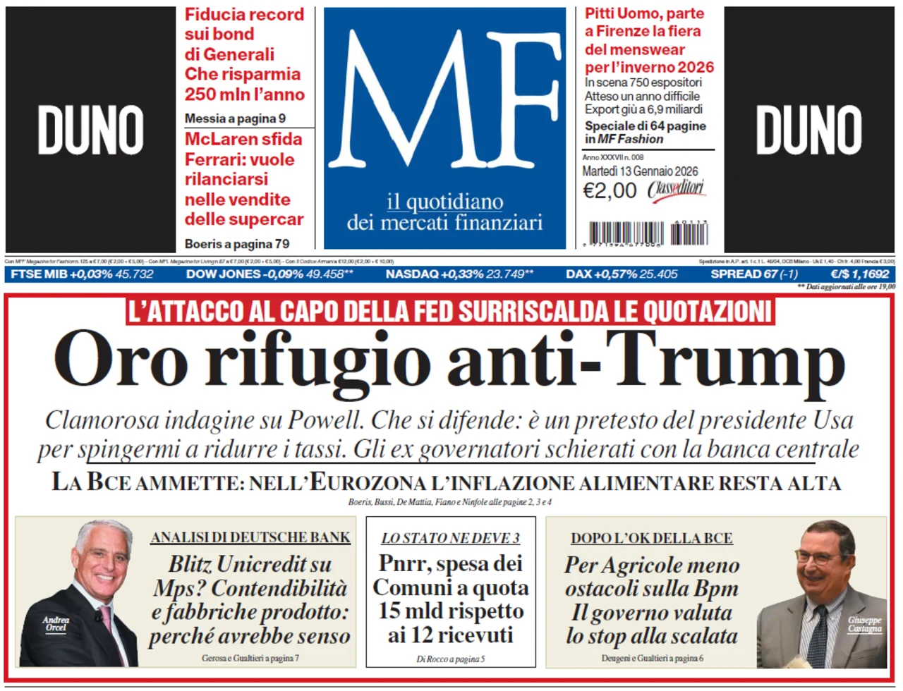 Powell alla sbarra attacca Trump, al mercato piace Unicredit-Mps: la ...