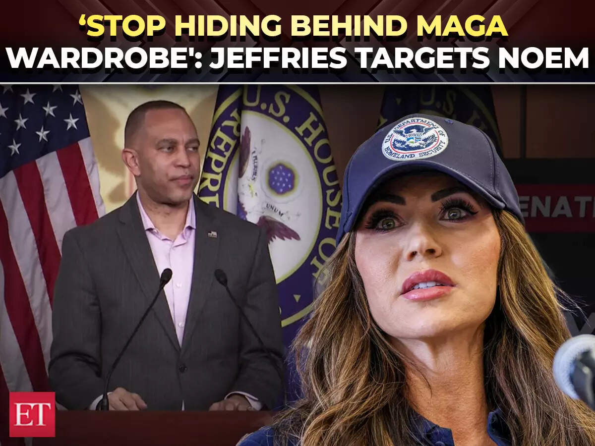 'Stop hiding behind MAGA wardrobe': Jeffries targets Noem, calls for ...