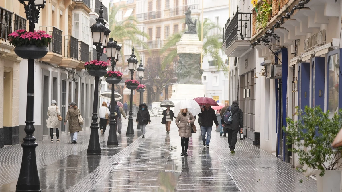 Sábado de lluvias débiles y bajada de temperaturas