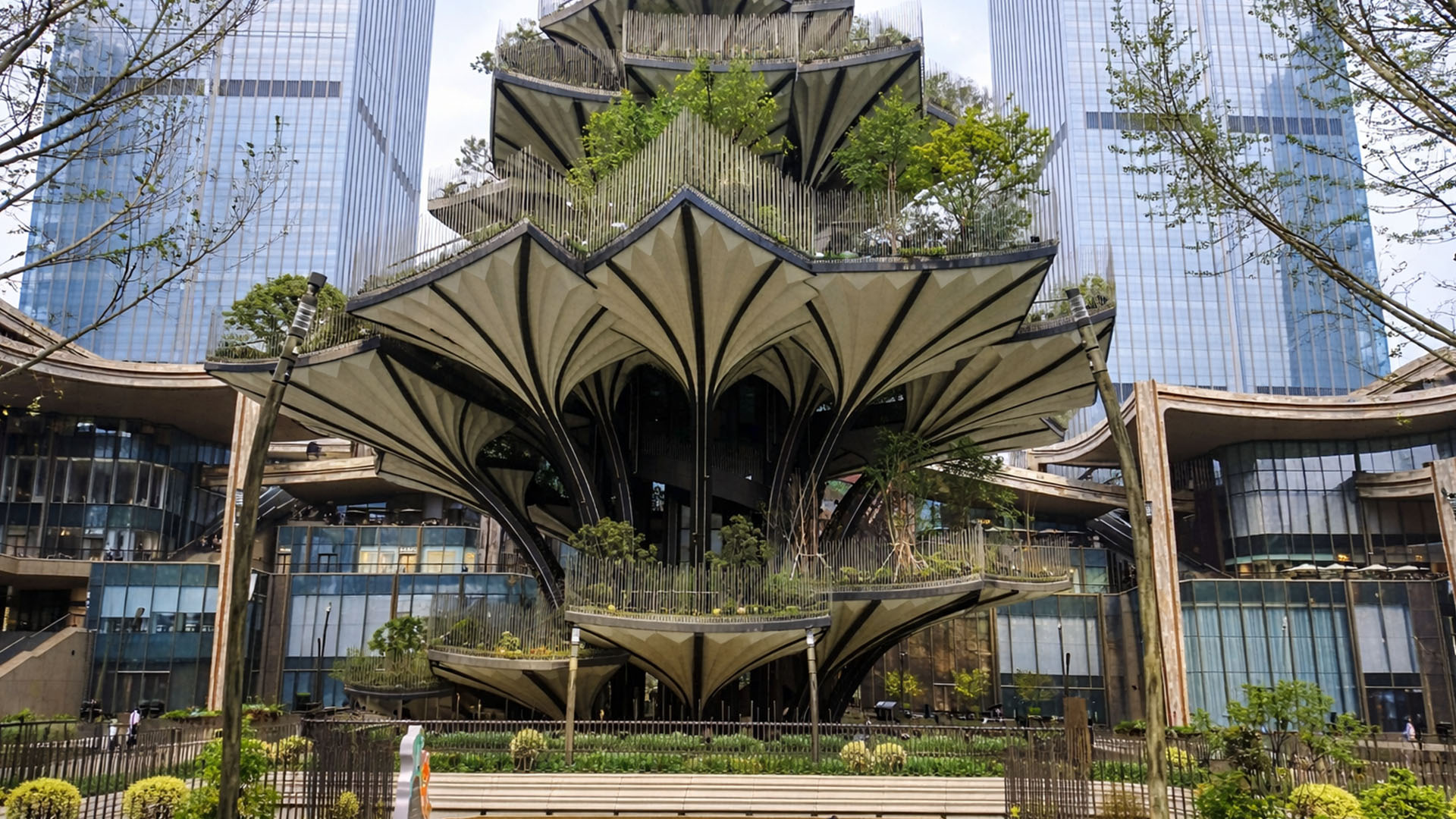 Chengdu, China unveils a living tree structure