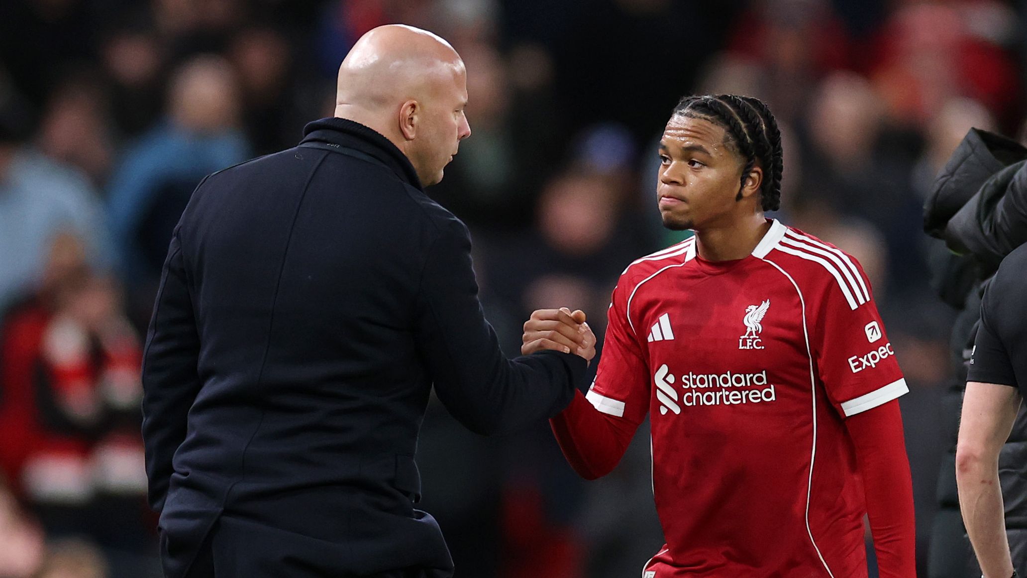 Arne Slot issues update on Rio Ngumoha after injury scare for 17-year ...