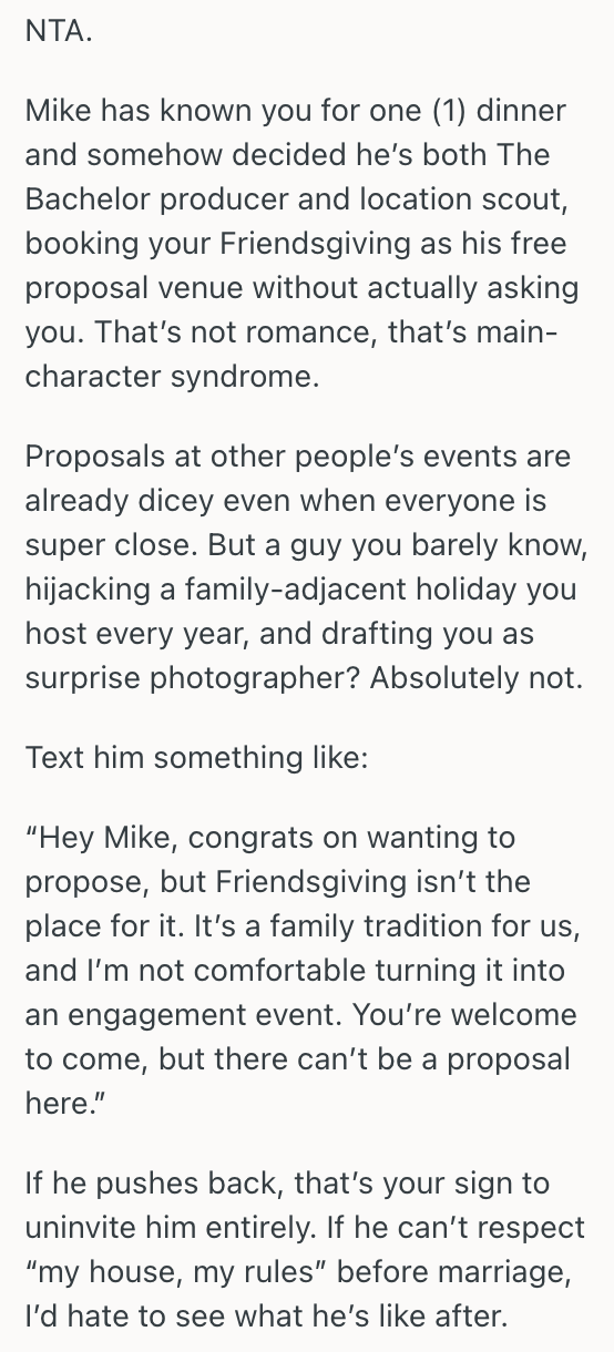 Friendsgiving is a hit with his friends and family, but when a loose ...