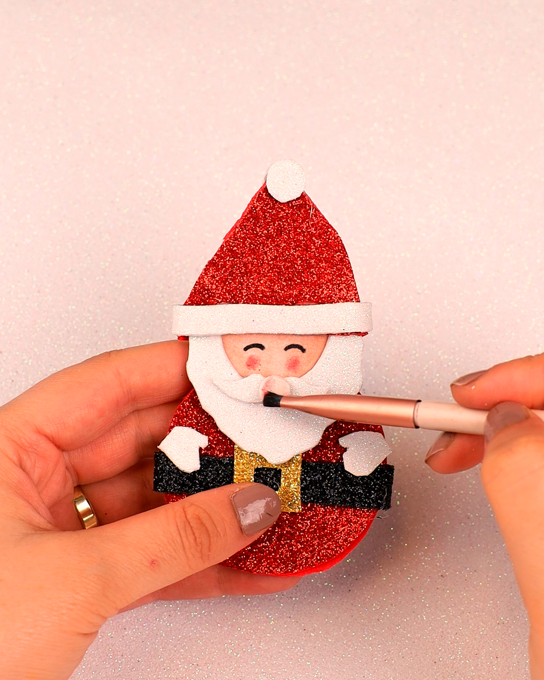 Adorable Santa inspired Christmas ornaments🎅🎄