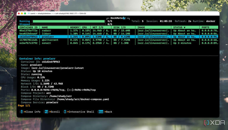 I tried managing Docker containers through Terminal with this app and I ...