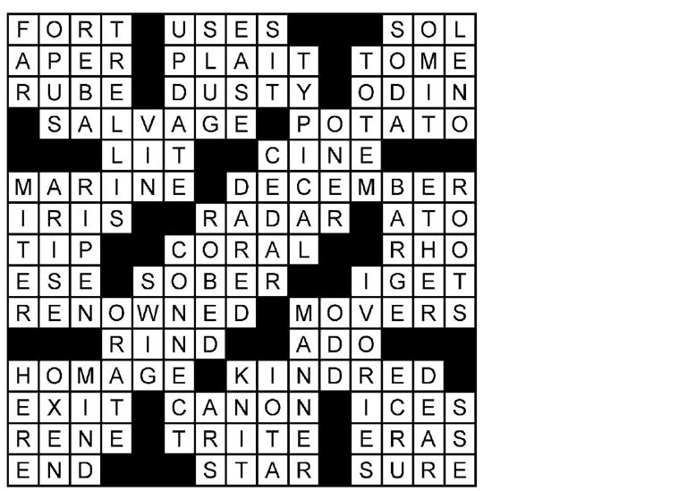 Puzzle solutions for Tuesday, Jan. 13, 2026