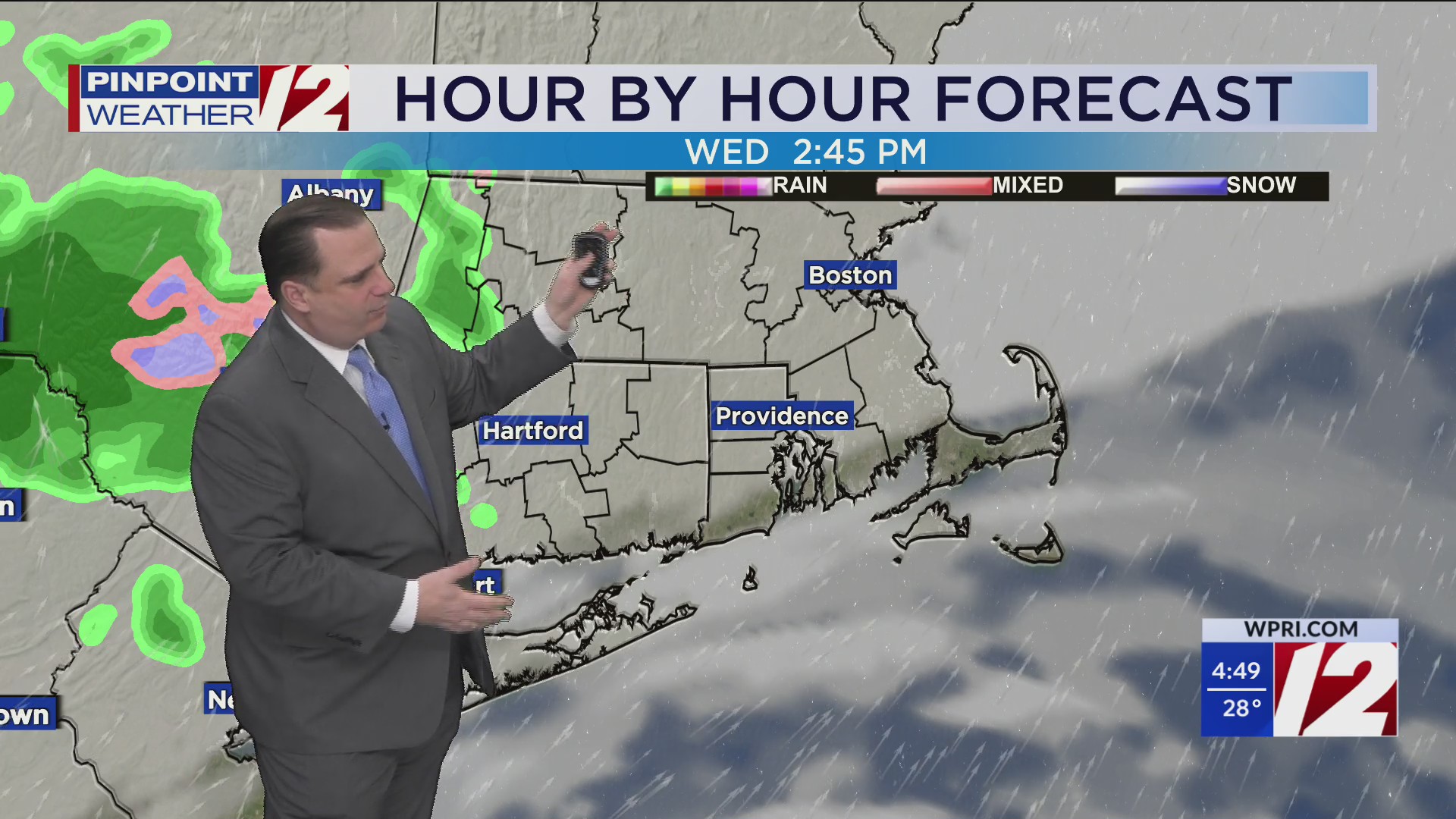 WPRI 12 weather forecast for 1/13/26: Dry skies today; showers arrive ...